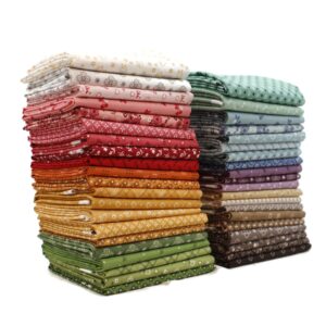 calico fat quarter bundle (37 pieces) by lori holt for riley blake 18 x 21 inches (45.72 cm x 53.34 cm) fabric cuts diy quilt fabric