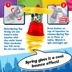 JA-RU Light Up Spinning Top Spiderman & Friends Marvel Style, UFO Spin Toys, Flashing LED Lights, Fun Kids Birthday Gifts, Goodie Bag Fillers, Spinner Toy Birthday Supplies for Boy & Girl B-6910-1