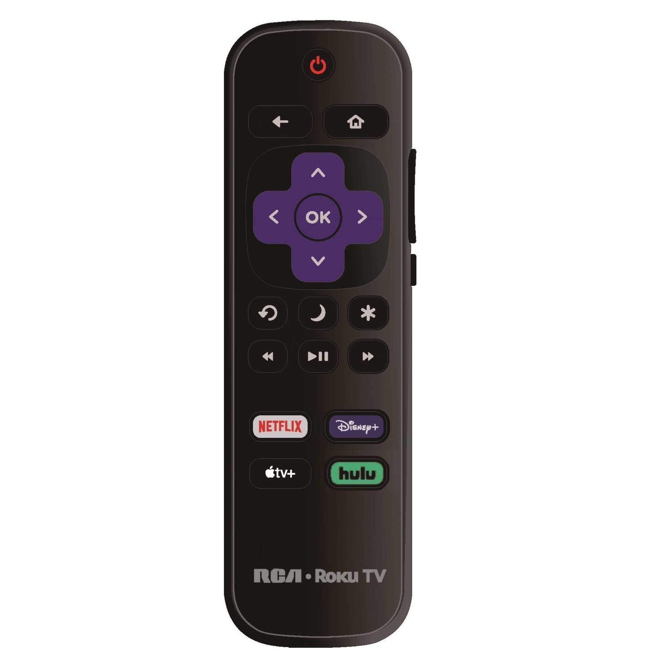 OEM Replacement Remote Control Compatible with All RCA Roku TV Smart TVs【Only Works with RCA Roku TV, Not for Roku Stick and Roku Box】 (Netflix/Disney Plus/Apple TV+ / Hulu)