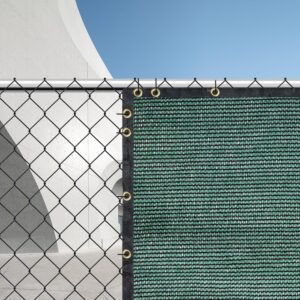 Green 6FT X 50FT Outdoor Privacy Screen Fence & Mesh Shade Net Cover, Ideal for Garden and Backyard - Enhances Privacy for Fencing & Chain Link, Perfect for Patio Privacy Wall, Slats，Freestanding