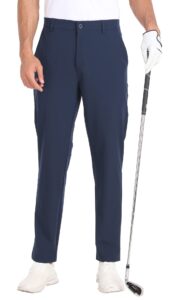 mofiz lightweight slim fit golf pants stretch pants works dress comfort light trousers for traveling navy size 34w