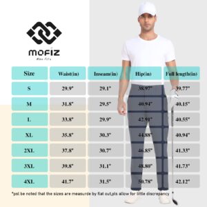 MoFiz Lightweight Slim Fit Golf Pants Stretch Pants Works Dress Comfort Light Trousers for Traveling Navy Size 34W