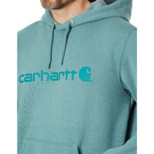 Carhartt Men's Loose Fit Midweight Logo Graphic Sweatshirt, Sea Pine Heather