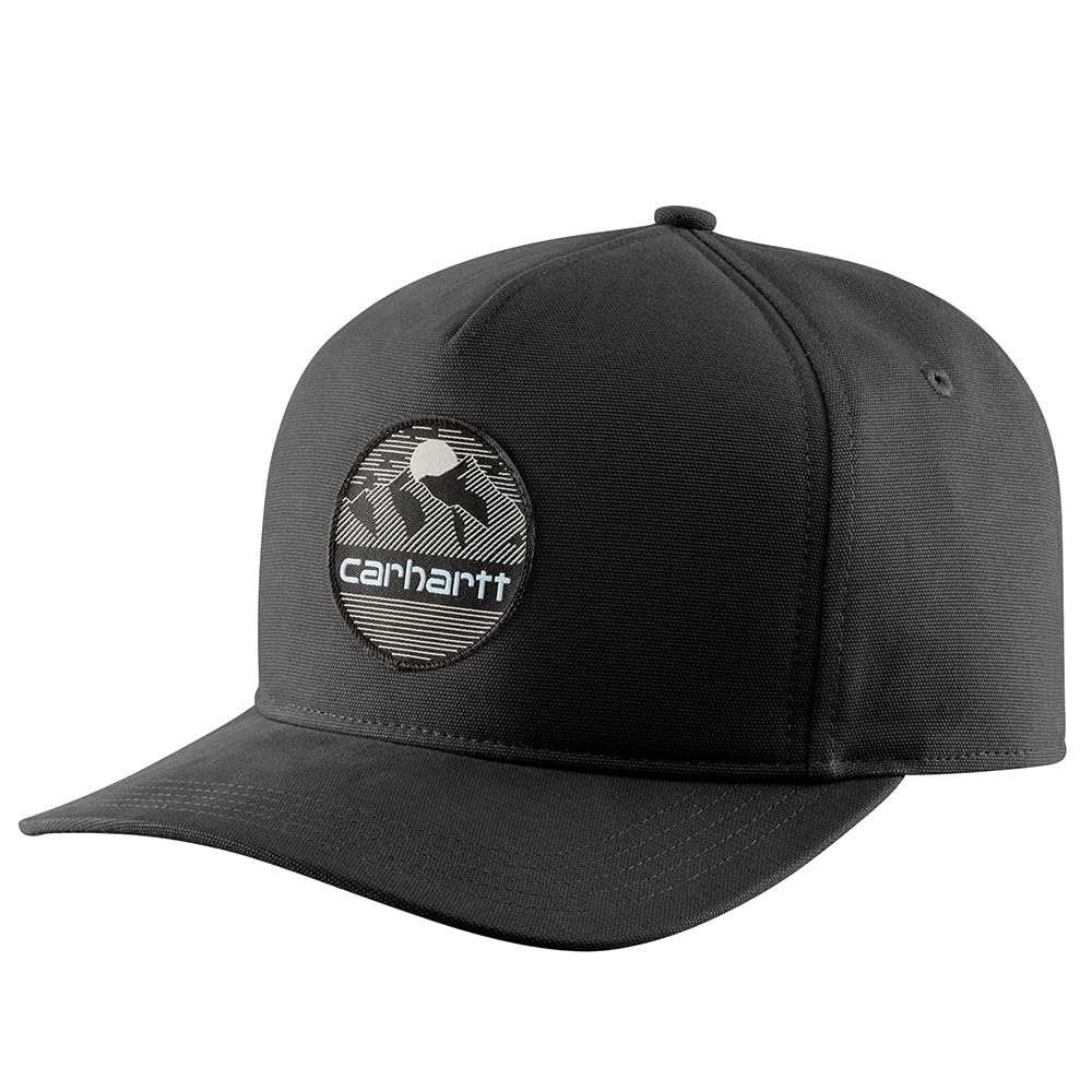 Carhartt Men's Canvas Mountain Patch Cap, Black