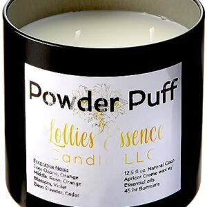 Powder Puff Candle (Large)