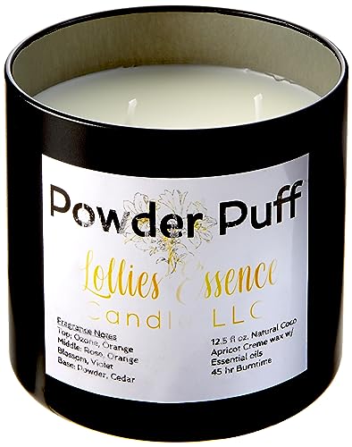 Powder Puff Candle (Large)