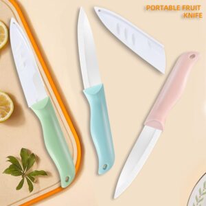 shoplease 3 Pieces Ceramic Knives set, 4 inch Fruit Knife is Suitable for Most Vegetables, Fruits and Meats