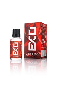 gtechniq - exo ultra durable hydrophobic coating v5 - protect your paint, add gloss, repel contaminants, resists chemicals, get rid of water-spots (30 milliliters)