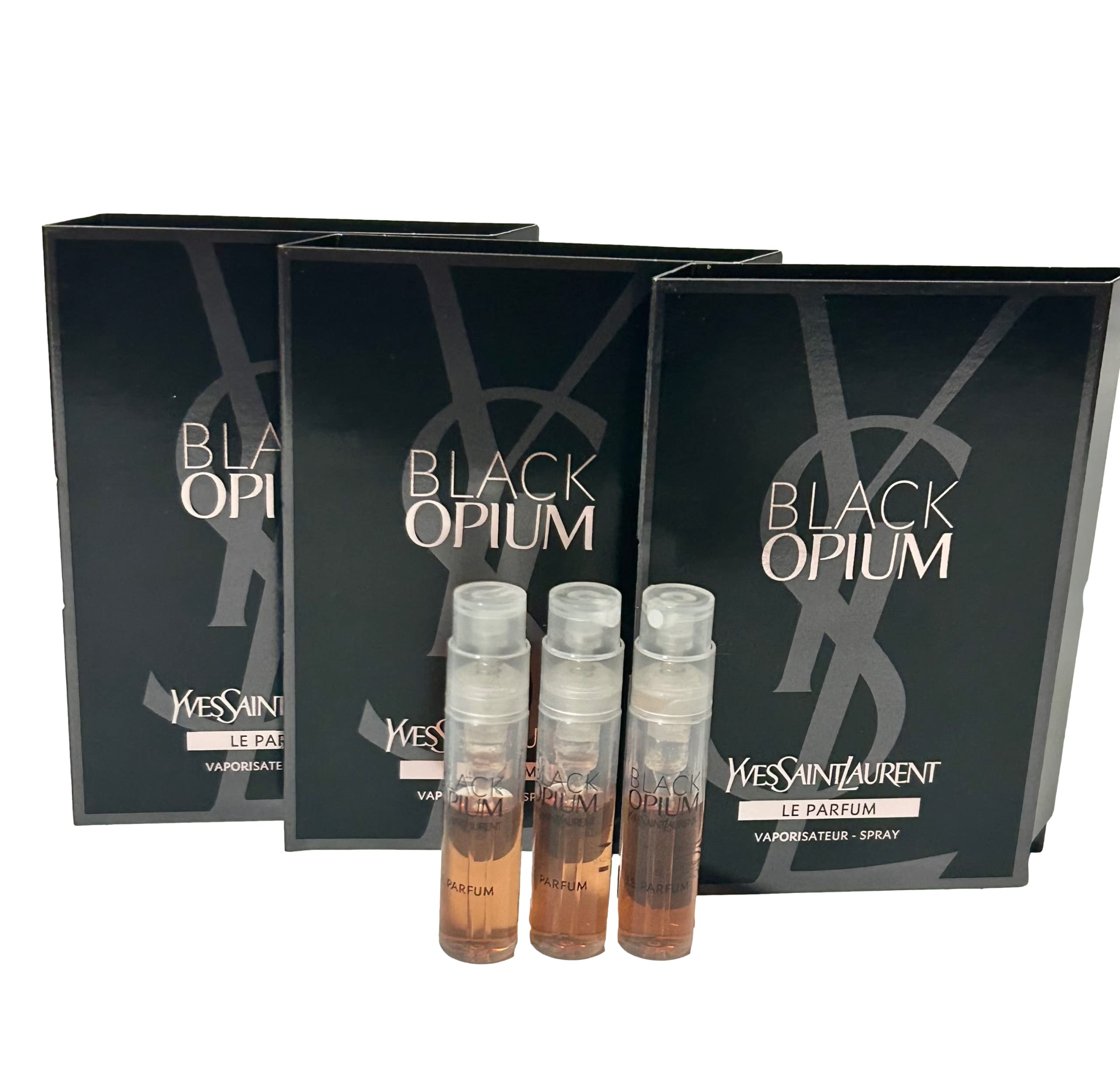 YVES SAINT LAURENT YSL Black Opium LE PARFUM Sample Women Perfume 1.2 ml / 0.04 oz - set of 3