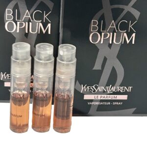 YVES SAINT LAURENT YSL Black Opium LE PARFUM Sample Women Perfume 1.2 ml / 0.04 oz - set of 3