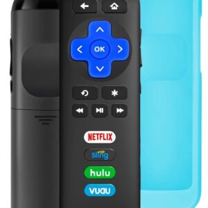 Universal Replace Remote for All Roku TCL Hisense ONN TV, with Luminous Protective Case, RC280 Replacement for TCL Roku/Hisense Roku/ONN Roku/Sharp Roku TV