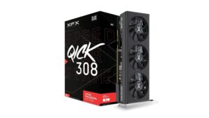 xfx speedster qick308 radeon rx 7600 black gaming graphics card with 8gb gddr6 hdmi 3xdp, amd rdna 3 rx-76pqickby