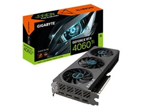 gigabyte geforce rtx 4060 ti eagle oc 8g graphics card, 3x windforce fans, 8gb 128-bit gddr6, gv-n406teagle oc-8gd video card