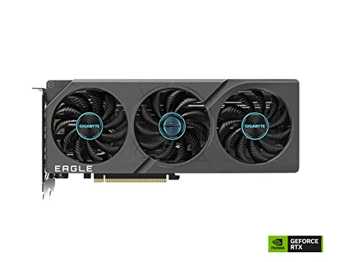 GIGABYTE GeForce RTX 4060 Ti Eagle OC 8G Graphics Card, 3X WINDFORCE Fans, 8GB 128-bit GDDR6, GV-N406TEAGLE OC-8GD Video Card