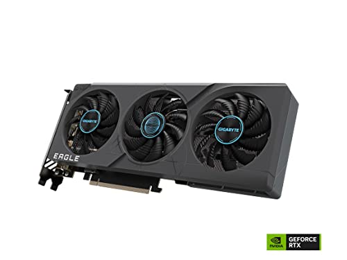 GIGABYTE GeForce RTX 4060 Ti Eagle OC 8G Graphics Card, 3X WINDFORCE Fans, 8GB 128-bit GDDR6, GV-N406TEAGLE OC-8GD Video Card