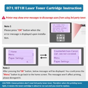 LAIPENG Compatible 071 H CRG071H Black High Yield 5646C001 for Canon 071H Imageclass LBP122dw MF272dw MF273dw MF275dw Toner Cartridge (1-Pack)