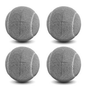 anckne walker tennis balls precut tennis balls for walkers 4pcs walkers legs universal precut glide balls, heavy duty long lasting felt pad glide coverings（gray）