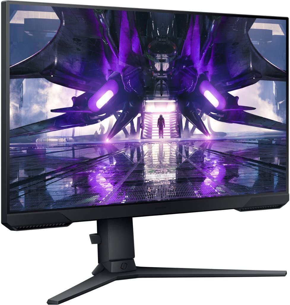 SAMSUNG Odyssey G3 Series 24-inch FHD 1080p Gaming Monitor, 165Hz, LED 1ms, Height Adjustable Stand, 3-Sided Border-Less, FreeSync Premium, with MTC HDMI Cable