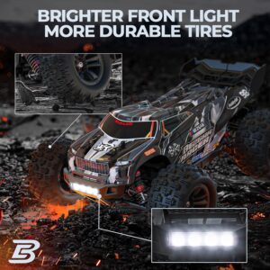 BEZGAR HP163S Fast RC Cars for Adults MAX 68KPH | 1/16 Scale Brushless RC Trucks 4x4 Offroad Waterproof | Hobby Grade High Speed Monster Truck | All Terrain Electric Remote Control Car for Boys