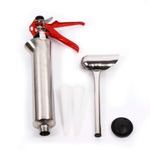 Stainless Steel Handheld Mortar Sprayer Set with 3 Nozzles - Perfect for Caulking, Grouting and Pointing Brick, Tile, Cement and Lime