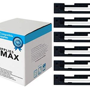 SuppliesMAX Compatible Replacement for Citizen CBM-910/CBM-920/MD-910/MD-911/iDP-3110/iDP-3111 Purple P.O.S. Printer Ribbons (6/PK) (85305)