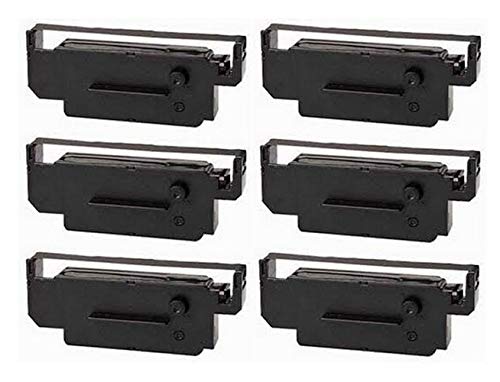 SuppliesMAX Compatible Replacement for Citizen iDP-3560/iDP-3570/iDP-3580/iDP-562 Black/Red P.O.S. Printer Ribbons (6/PK) (61115RB)