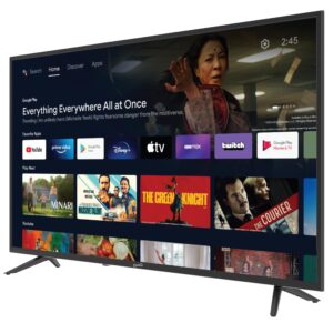 Supersonic Smart SC-4350GTV 43-inch FHD DLED TV with Google Assistant, ATSC/NTSC, HDMI, WiFi, USB Input, 1080p Resolution,16.7M Colors, 60Hz Refresh Rate, Energy-Efficient, Remote Control