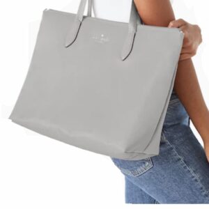 Kate Spade New York Mel Packable Nylon Tote (Nimbus gray)