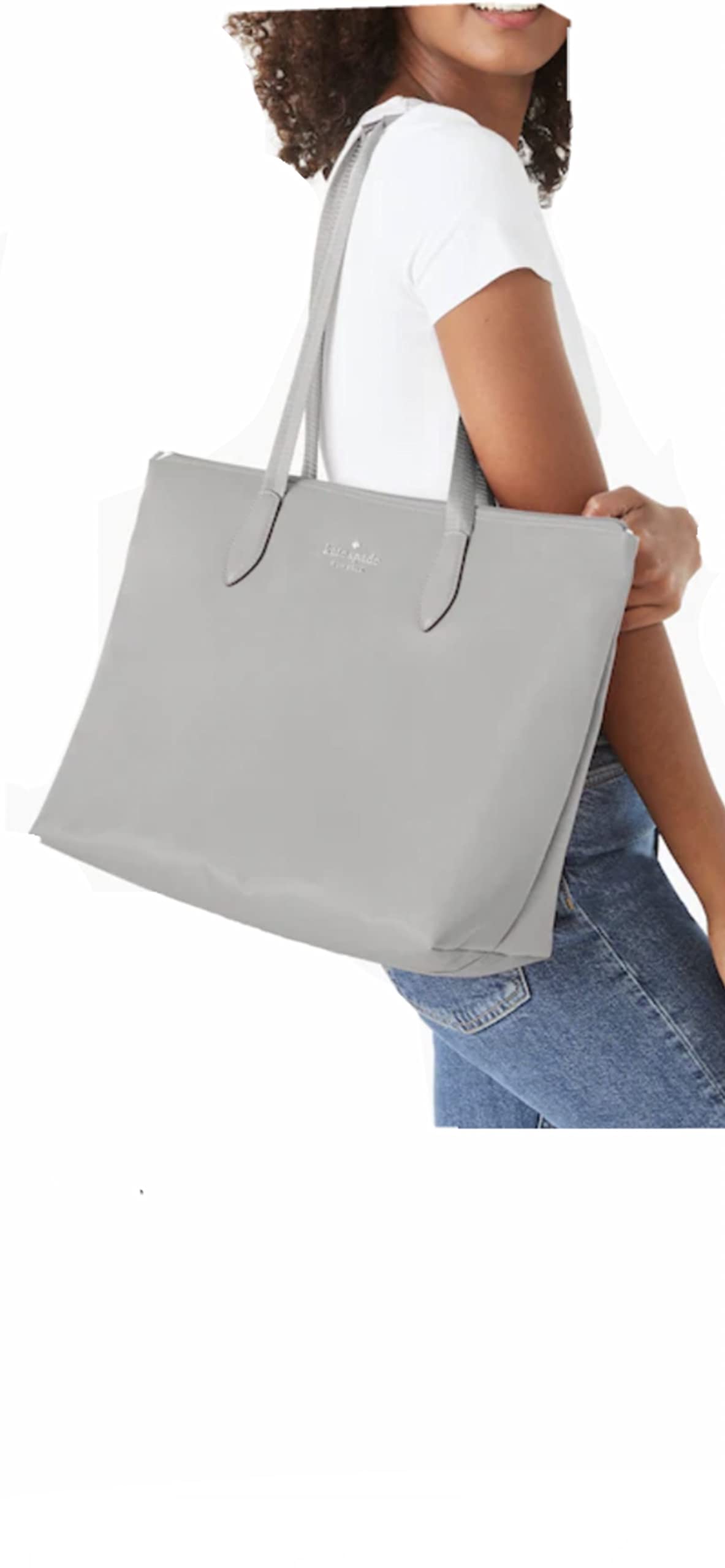 Kate Spade New York Mel Packable Nylon Tote (Nimbus gray)