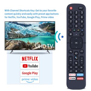 ERF2G60H Sub ERF2K60H Replacement Voice Remote Control Compatible for Hisense Android TV 32H5500G 32H5510G 43H5500G 43H5510G 43H5580G 55H6570G 75H6570G 55H9G