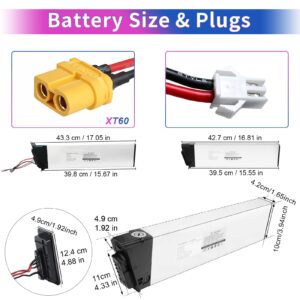 YLuBik Folding E-Bike Battery - 48V 10Ah,Electric Bike 480Wh Li-ion Battery,Professional Replacement Battery with Conversion Kit,Ebike Motor Max Power 350W