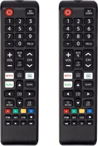 newest universal remote control for samsung tv remote compatible with samsung lcd led hdtv 3d smart tvs models.【pack of 2】