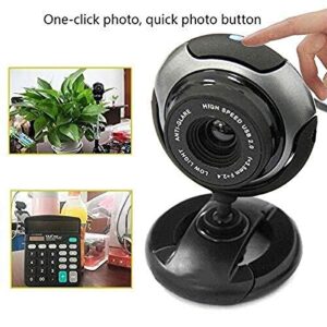 Full HD USB Streaming Camera with Microphone for Video Conferencing Online Work Home Office for Laptops Desktop and Gaming Black Suitable for Home Computer Equipment