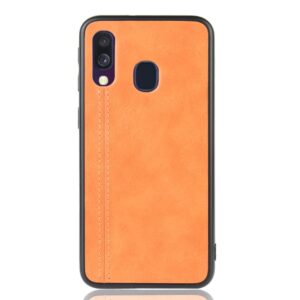 phone case for samsung galaxy a40, case for samsung galaxy a40 cow-like pu leather style protector cover, non-slip shockproof cover for samsung galaxy a40 case