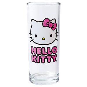 Silver Buffalo Sanrio Hello Kitty 4pc Tumbler Glass Set, 10 Ounces