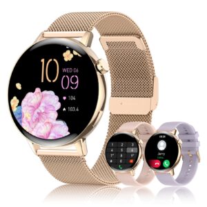 smart watch for women (make/answer call),1.32"hd screen smartwatch for android and ios phones compatible,fitness tracker with heart rate sleep monitor ai voice digital waterproof watch for women.