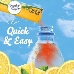 Crystal Light Lemon Iced Tea Powdered Drink Mix - Pack of 2 (20 Packets in total)