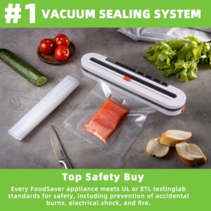 Vacuum Sealer Machine, Food Vacuum Sealer Automatic with 10 PCS Vacuum Seal Bags,5 in 1 Easy Dry/Moist Vacuum Sealer Machine Options for Sous Vide and Food Storage