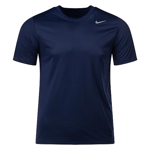 Nike Mens Team Legend Short Sleeve Crew T-Shirt (Large, College Navy)