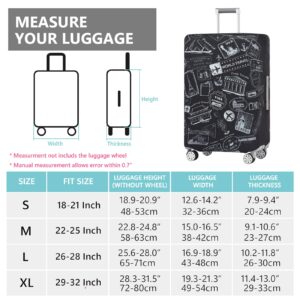 TRAVELKIN Luggage Covers For Suitcase Tsa Approved,Suitcase Cover Protector Fit 18-32 Inch Luggage