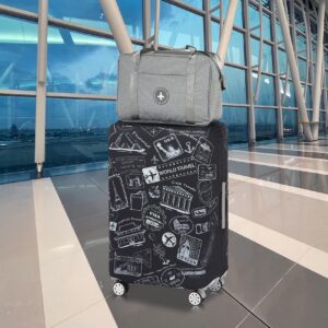 TRAVELKIN Luggage Covers For Suitcase Tsa Approved,Suitcase Cover Protector Fit 18-32 Inch Luggage