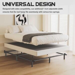 Bedsnus 7 Inch Full Metal Bed Frame, Compatible with Most Brand Box Spring Or Mattress, 9-Leg Support Metal Bed Base, Noise-Free, Easy Assembly, Black