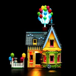 bourvill led lights kit for lego disney and pixar up house 43217- lights set compatible with lego 43217 set -classic version (lights kit without model)