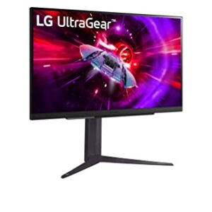 LG 27" UltraGear QHD (2560x1440) Gaming Monitor, 240Hz, 1ms, VESA DisplayHDR 400, G-SYNC and AMD FreeSync Premium, HDMI 2.1, DisplayPort, 4-Pole HP Out DTS HP:X, Tilt/Height/Pivot Stand, Black