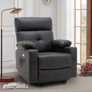 riherefy electric recliner chairs with heat and massage,massage recliner chair,wall hugger power recliner chair with cup holder, usb port for living room & bedroom