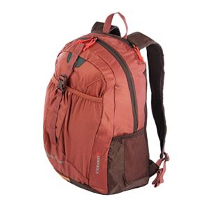 eddie bauer stowaway packable backpack-made from ripstop polyester, maroon, 30l