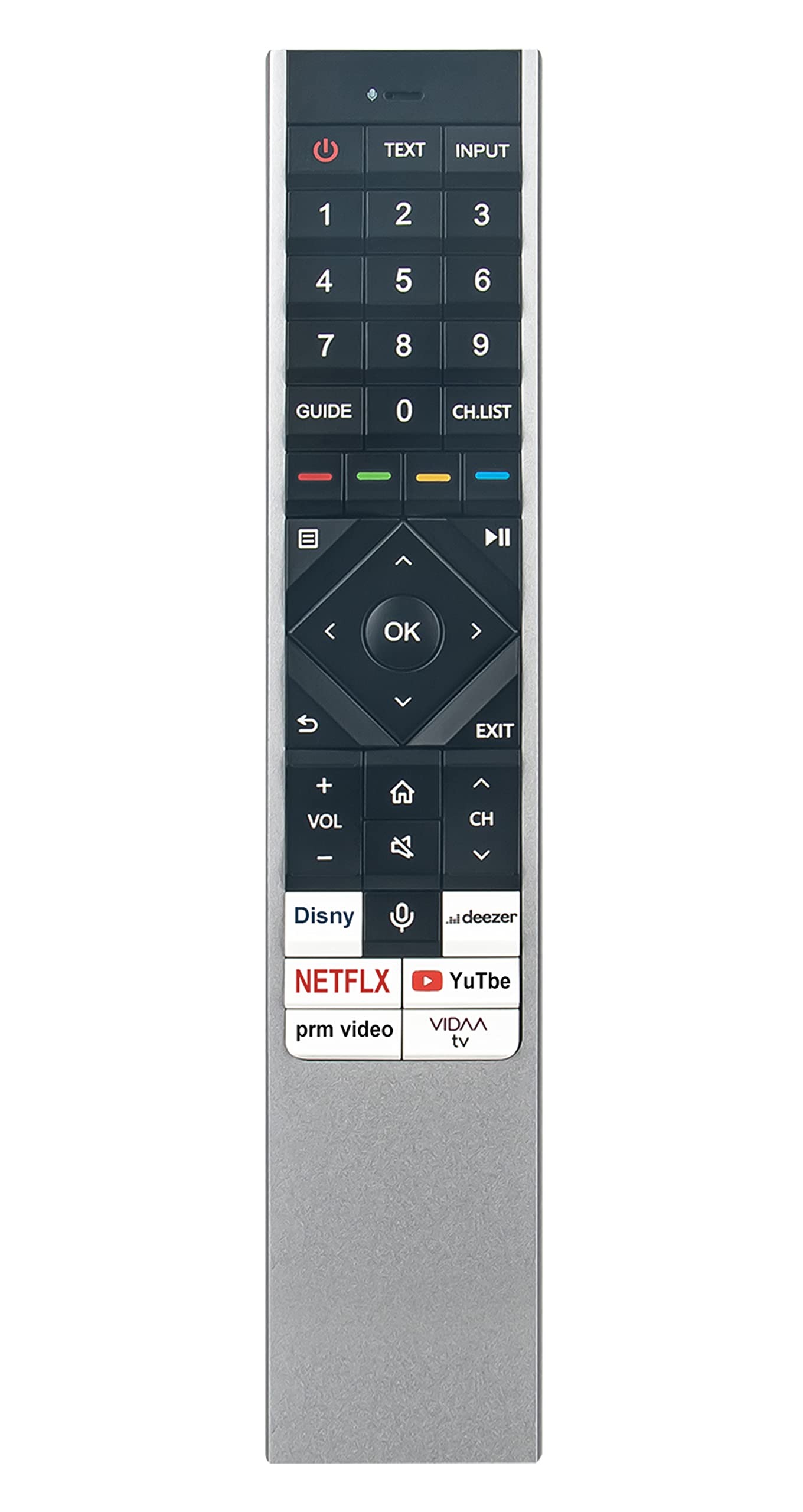 AULCMEET ERF6N64H Replace Voice Remote Controller Compatible with Hisense U8K Series ULED Mini LED 4K UHD Smart TV 65U8K 55U8K 75U8K 85U8K 55U88KM 65U88KM 75U88KM 85UXK 65UXK 55A85K 65A85K 75U8KQ