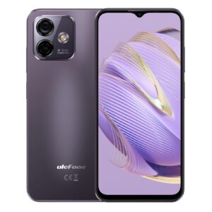 ulefone note 16 pro unlocked cell phone 12gb+128gb, 8-core, 6.52" display smartphone unlocked, android 13, 50mp ai camera, 4400mah battery, dual 4g lte, fingerprint unlock, us version, purple