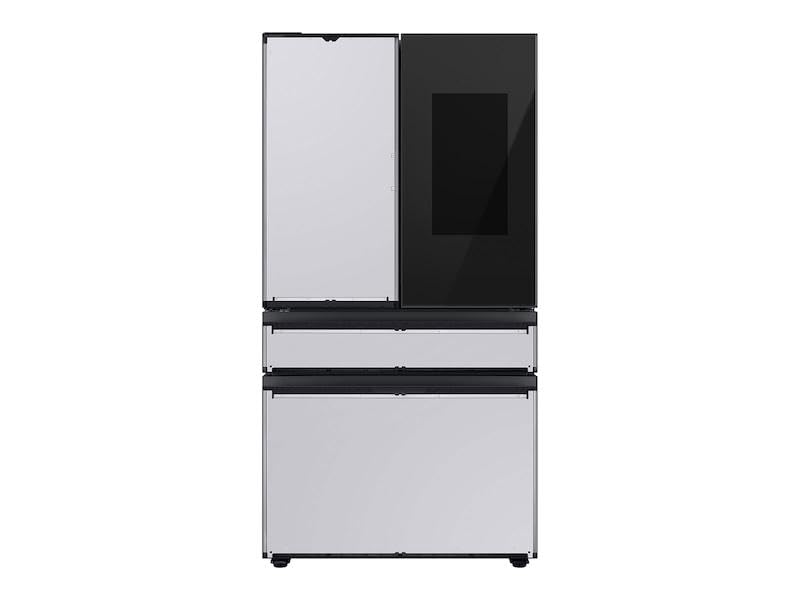 SAMSUNG 29 Cu. Ft. Custom Panel-Ready With Charcoal Glass Family Hub Panel BESPOKE 4-Door French Door Refrigerator