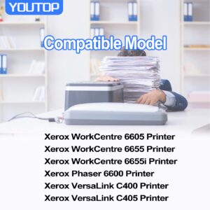 YOUTOP 115R00088 Fuser Maintenance Unit Replacement for Xerox WorkCentre 6605 6655 6655i Phaser 6600 VersaLink C400 C405 Printer(60,000 Pages)